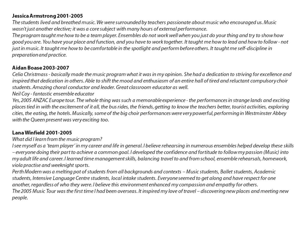 Music At Mod | Perth Modernian Society